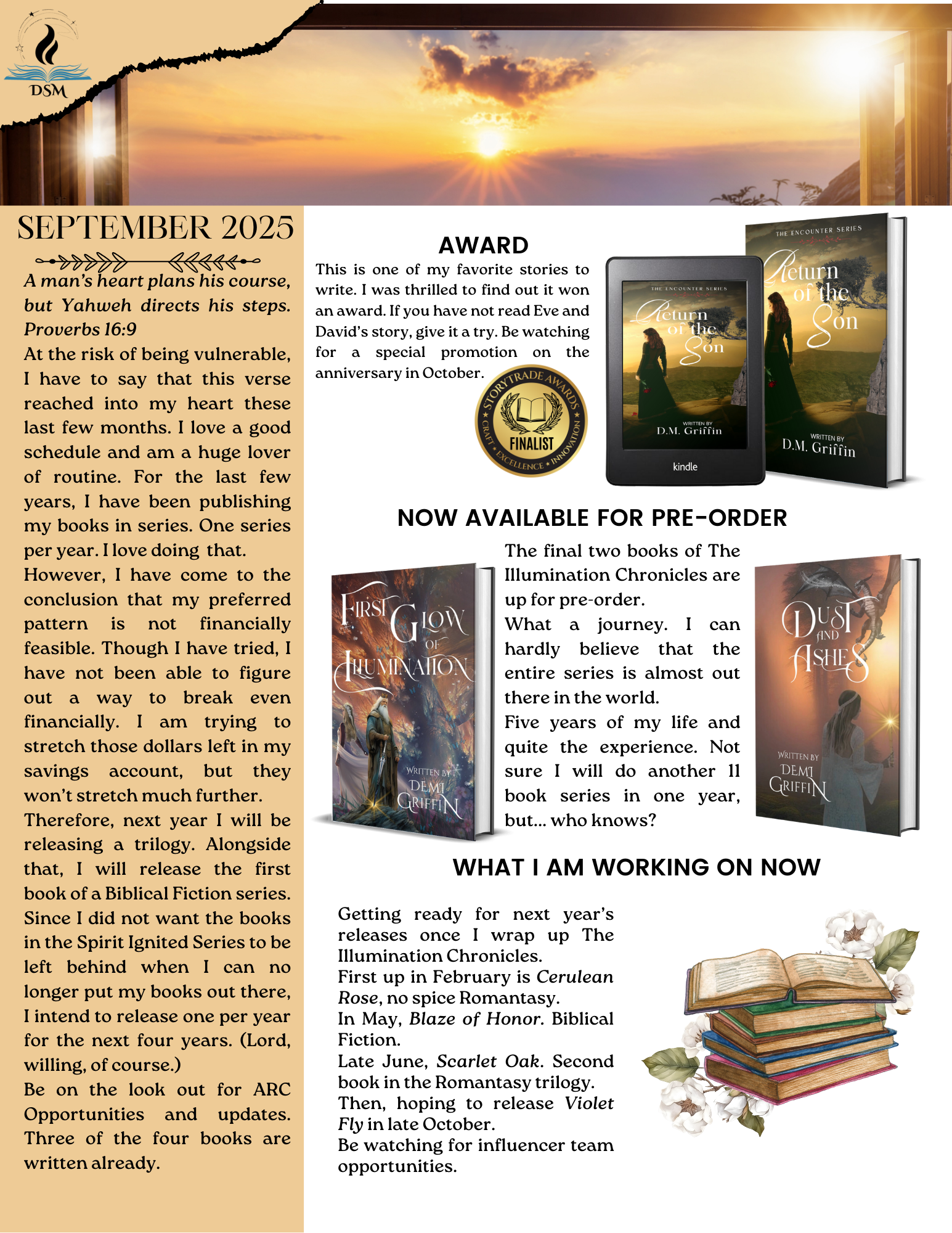 September Newsletter – Devoted Steps